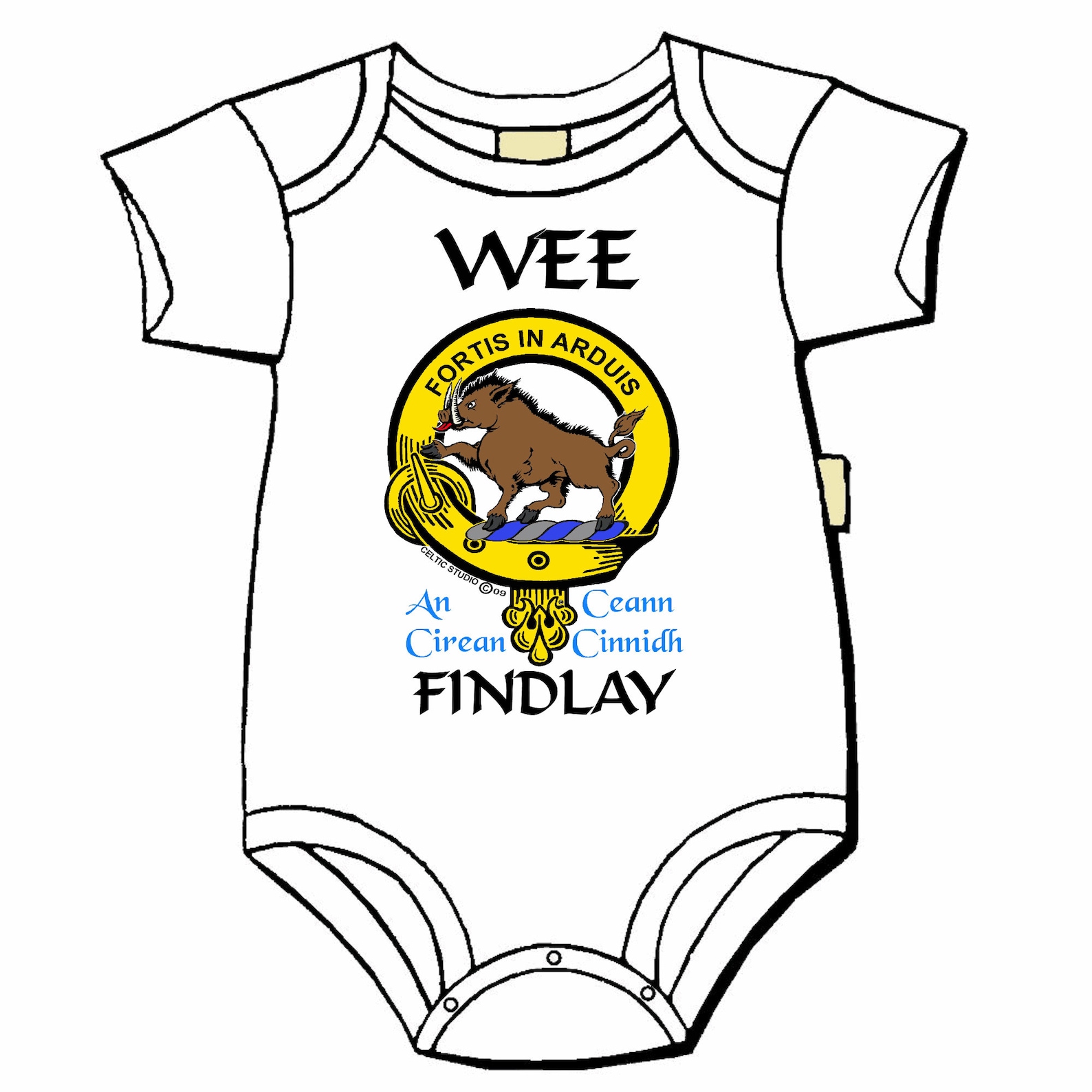 Findlay Scottish Clan Crest Baby Jumper - Etsy