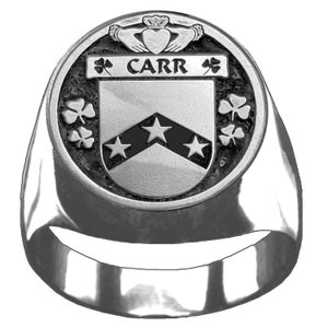 Carr Irish Coat of Arms Gents Ring IC100 - Etsy