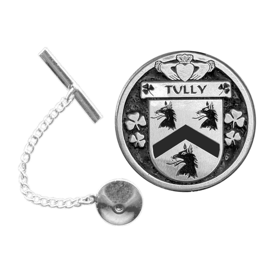 Tully Irish Coat of Arms Disk Lapel Pin/ Tie Tack - Etsy