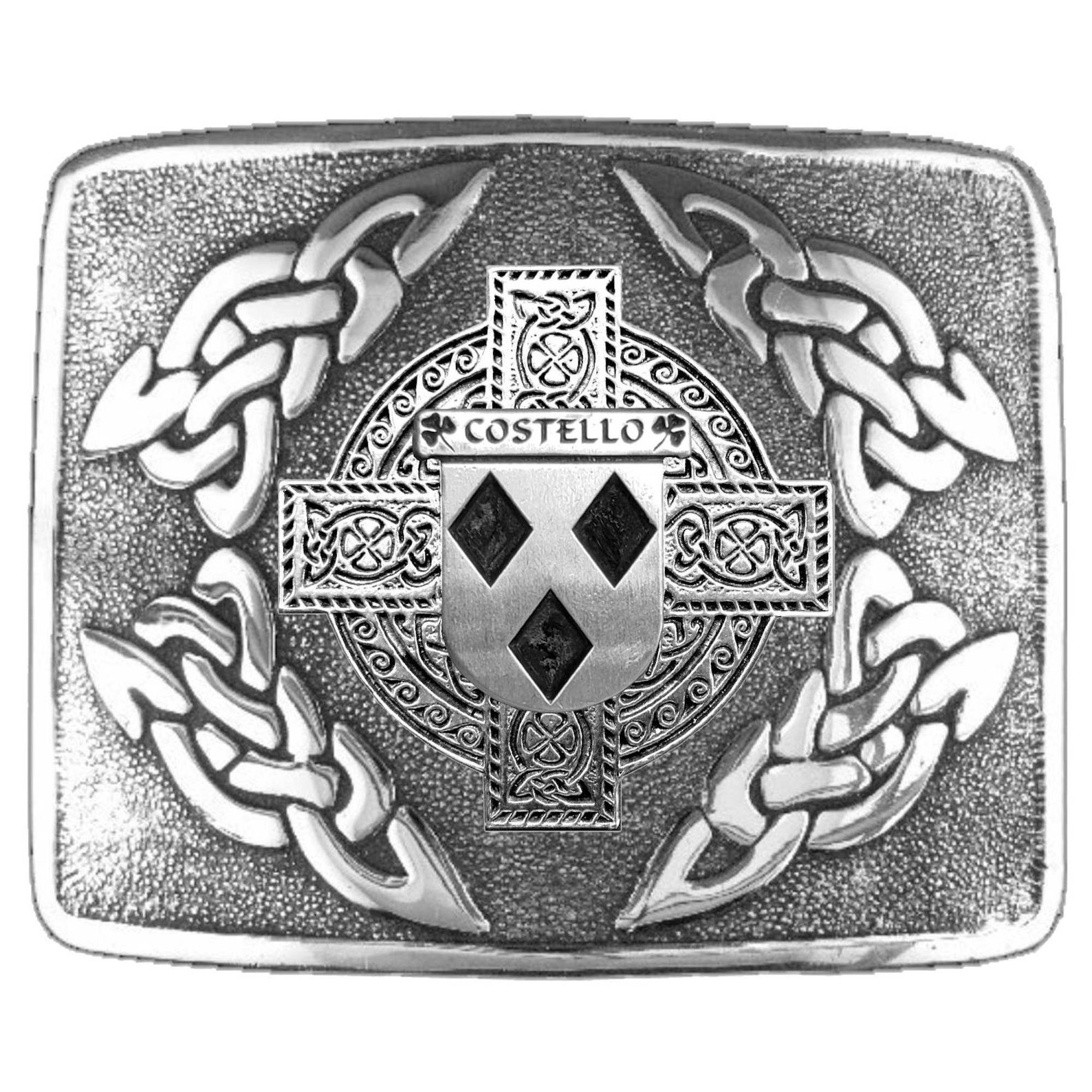 Costello Irish Coat of Arms Interlace Kilt Buckle - Etsy