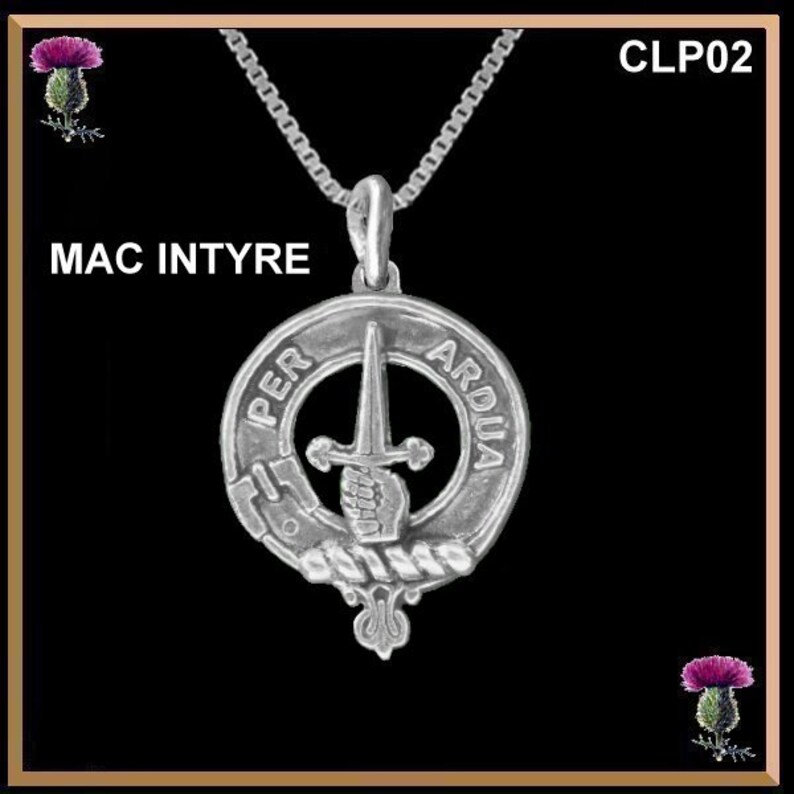 Macintyre Clan Crest Scottish Pendant CLP02 - Etsy