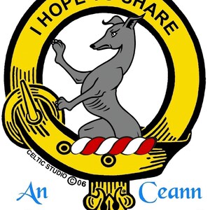 Riddell Clan Crest Badge Glass Beer Mug - Etsy