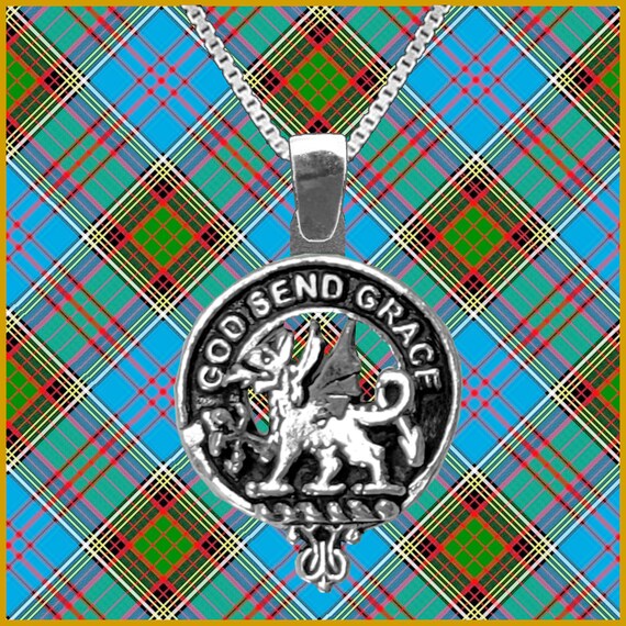 Crichton Large 1 Scottish Clan Crest Pendant Sterling | Etsy