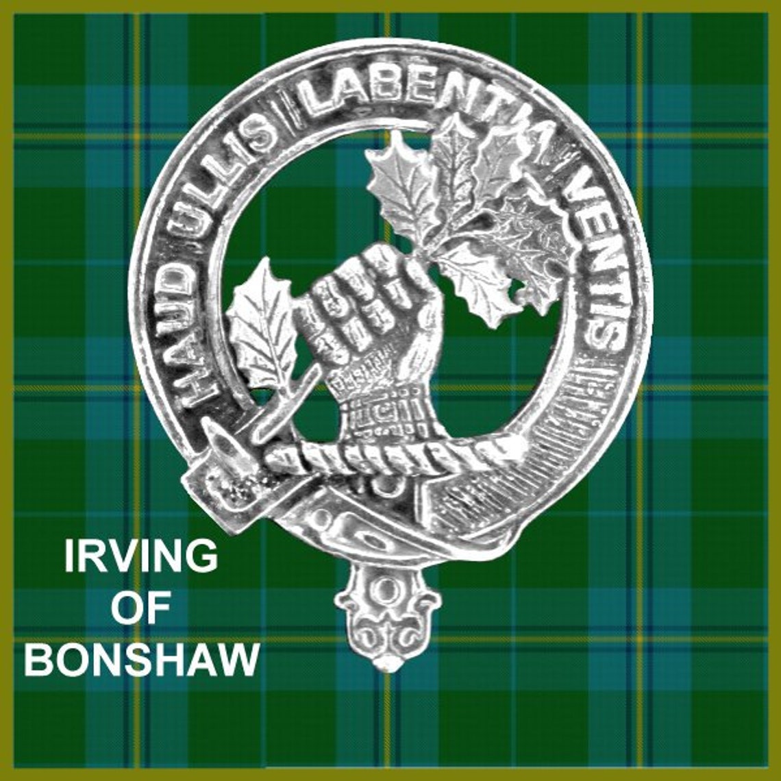 Irvine Bonshaw Clan Crest Scottish Cap Badge CB02 - Etsy