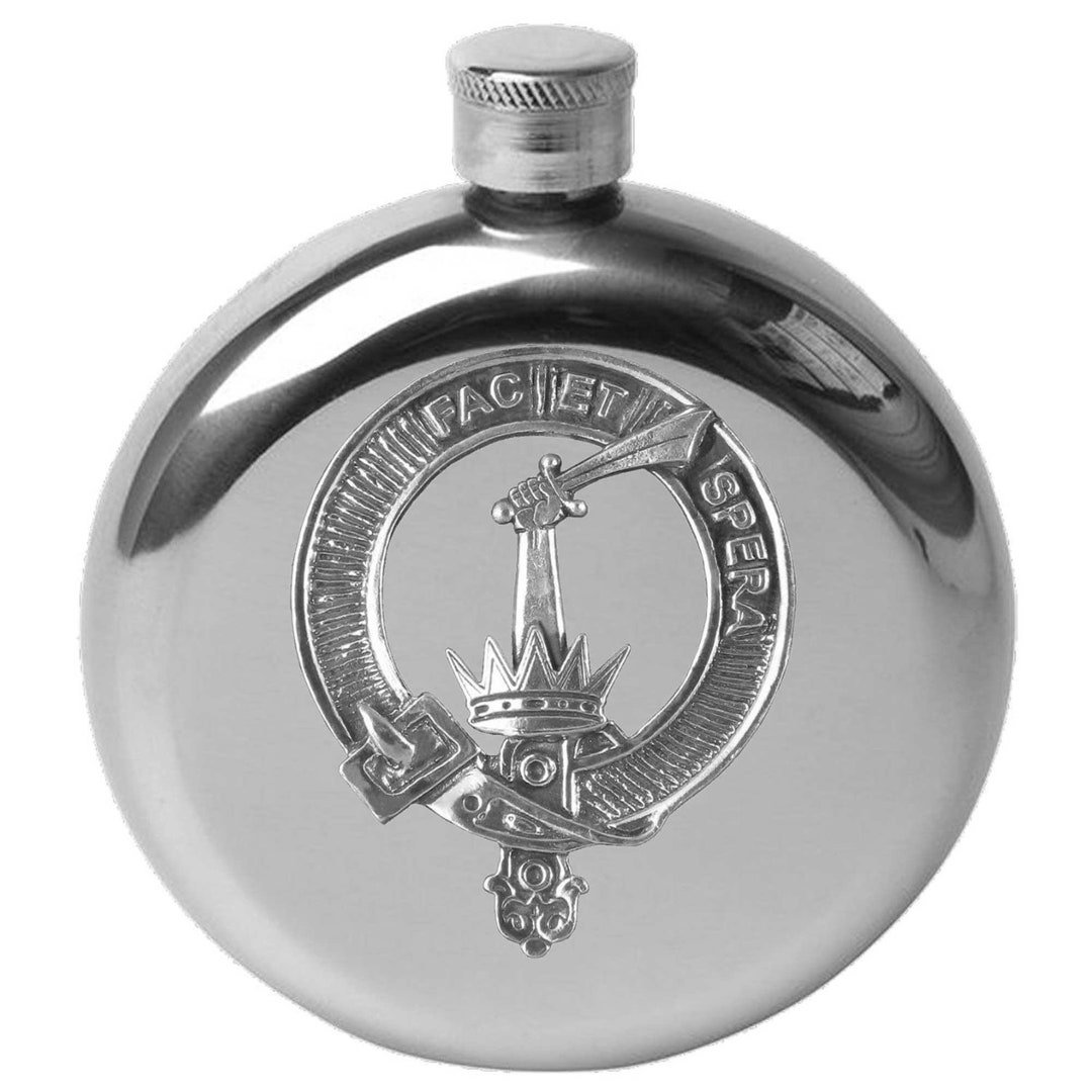 Matheson 5oz Round Scottish Clan Crest Badge Stainless Steel Flask - Etsy