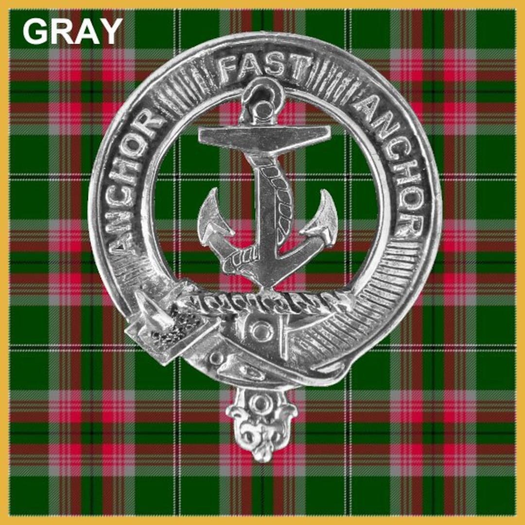 Gray Clan Crest Scottish Cap Badge CB02 - Etsy
