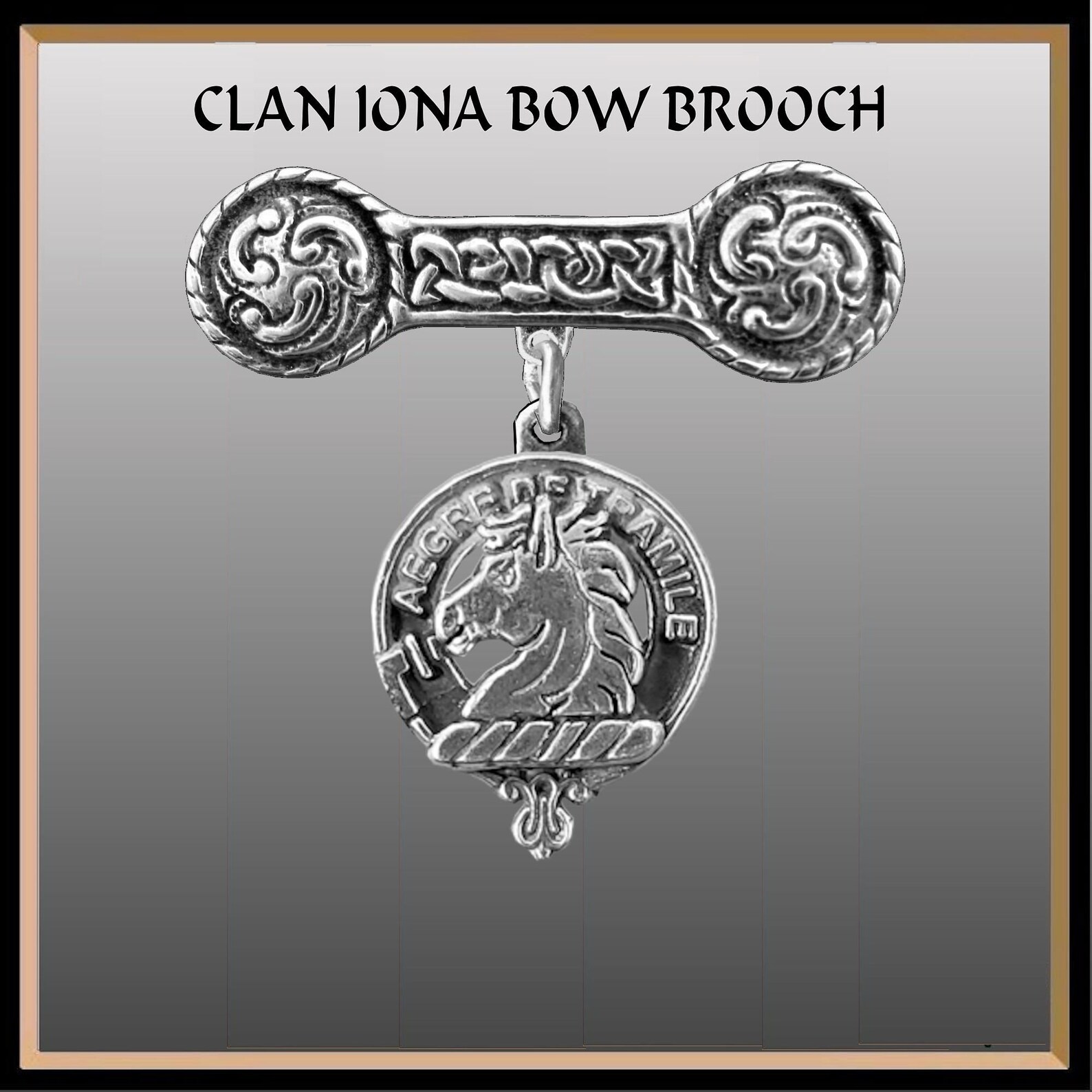 Tait Clan Crest Iona Bar Brooch - Sterling Silver - Etsy