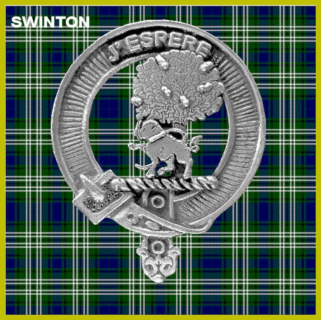 Swinton Clan Crest Scottish Cap Badge CB02 - Etsy