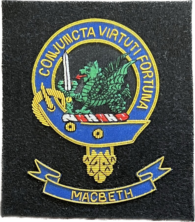 Macbeth Scottish Clan Embroidered Crest - Etsy