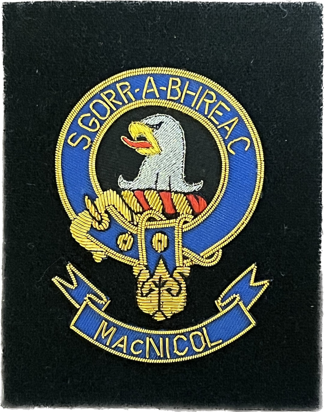 Macnicol Scottish Clan Embroidered Crest - Etsy