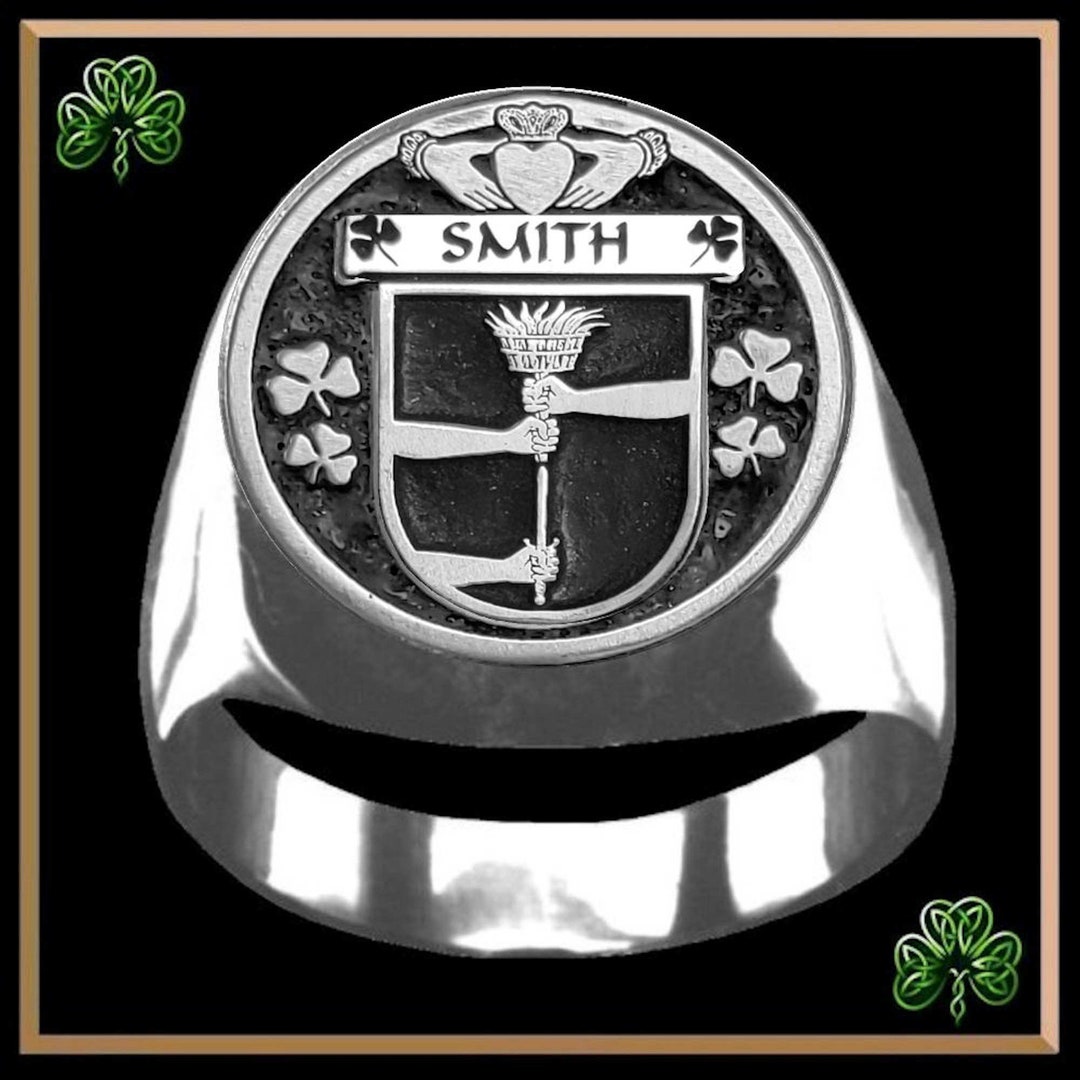 Smith Irish Coat of Arms Gents Ring IC100 - Etsy