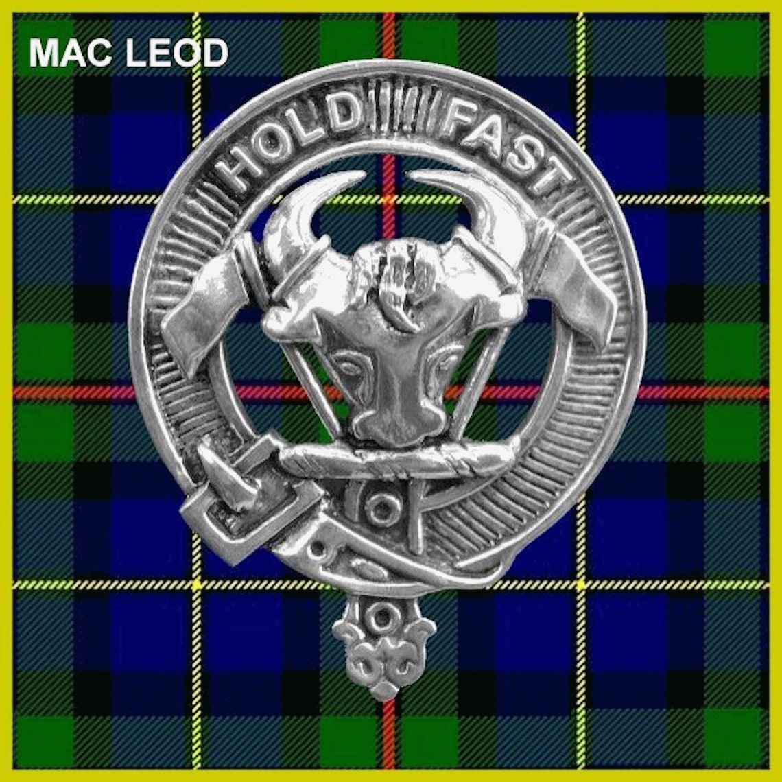 Macleod harris Clan Badge Scottish Plaid Brooch - Etsy