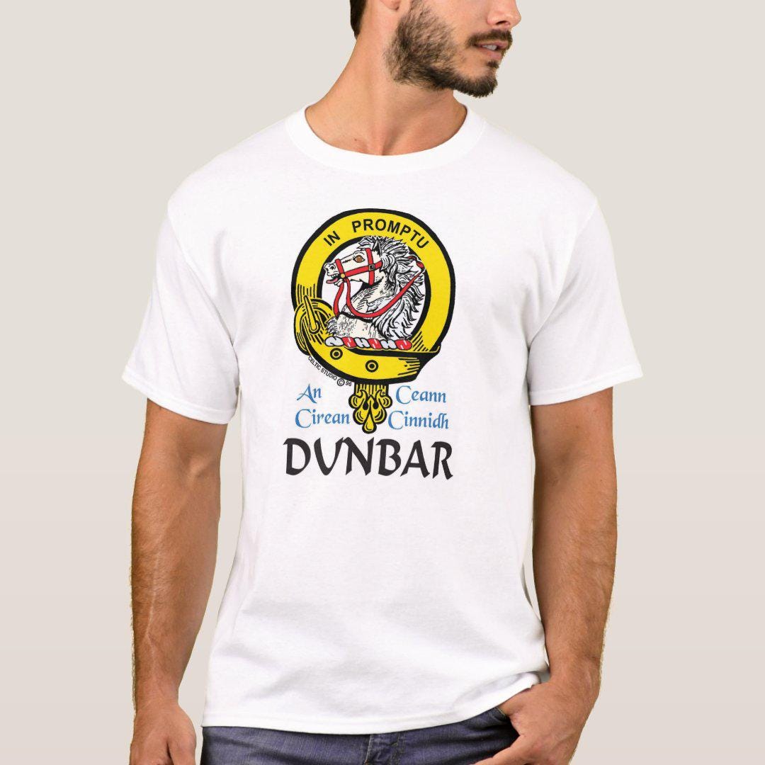 Dunbar Scottish Clan Crest Full T-shirt, Family Crest Shirt - Etsy