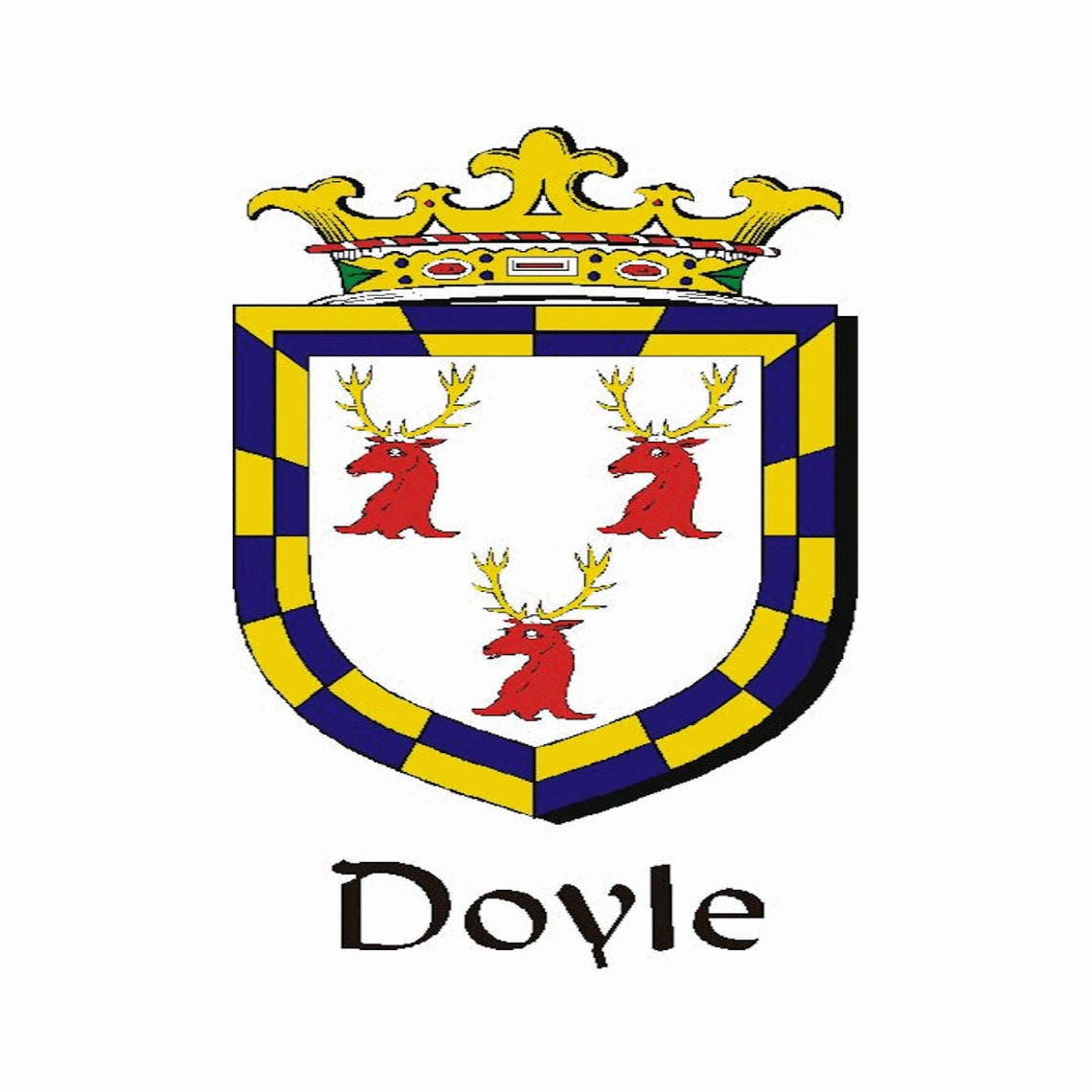 Doyle Irish Coat of Arms Regular Buckle - Etsy