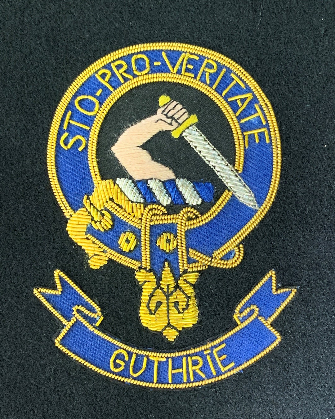 Guthrie Scottish Clan Embroidered Crest - Etsy