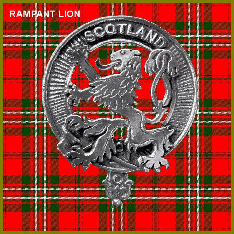 Rampant Clan Crest Interlace Kilt Belt Buckle - Etsy