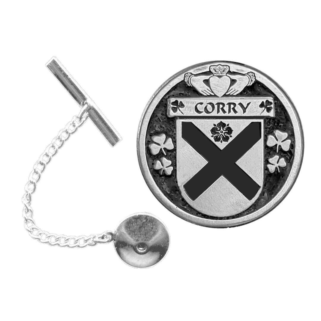 Corry Irish Coat of Arms Disk Lapel Pin/ Tie Tack - Etsy