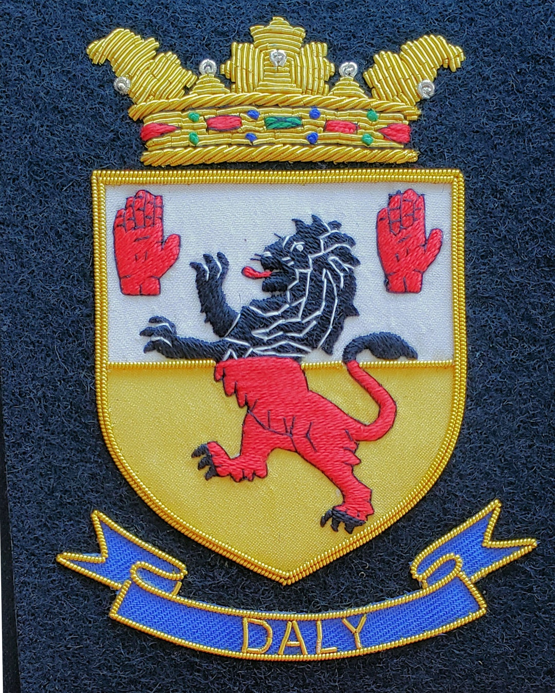 Daly Irish Coat of Arms Embroidered Crest - Etsy Australia