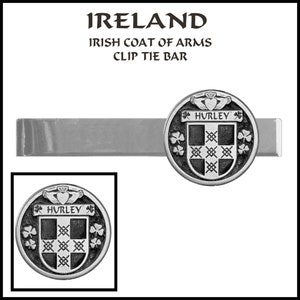 Hurley Irish Coat of Arms Clip Tie Bar - ICTB10 - Etsy