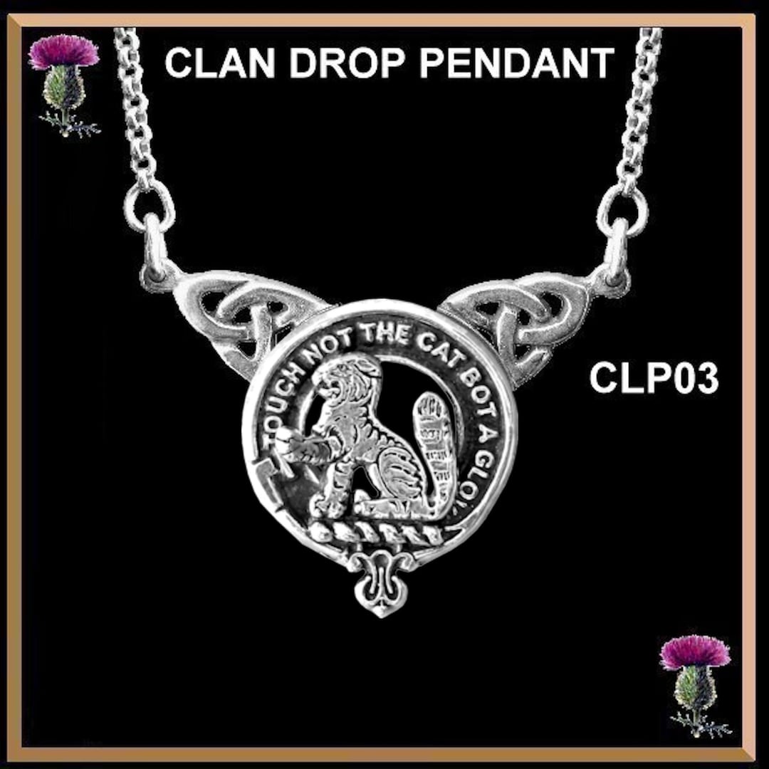 Gow Clan Crest Double Drop Pendant ~ CLP03 - Etsy