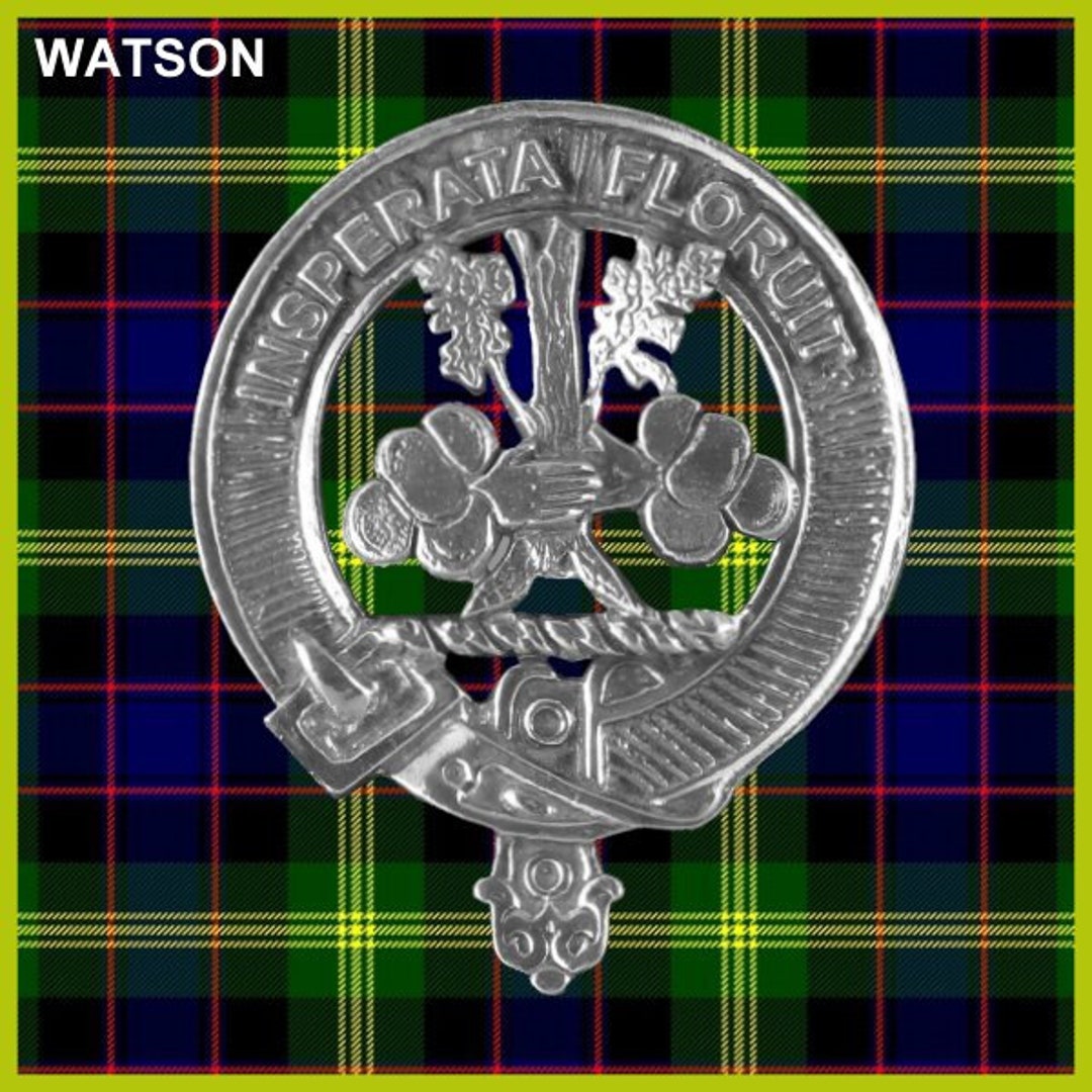 Watson Clan Crest Scottish Cap Badge CB02 - Etsy