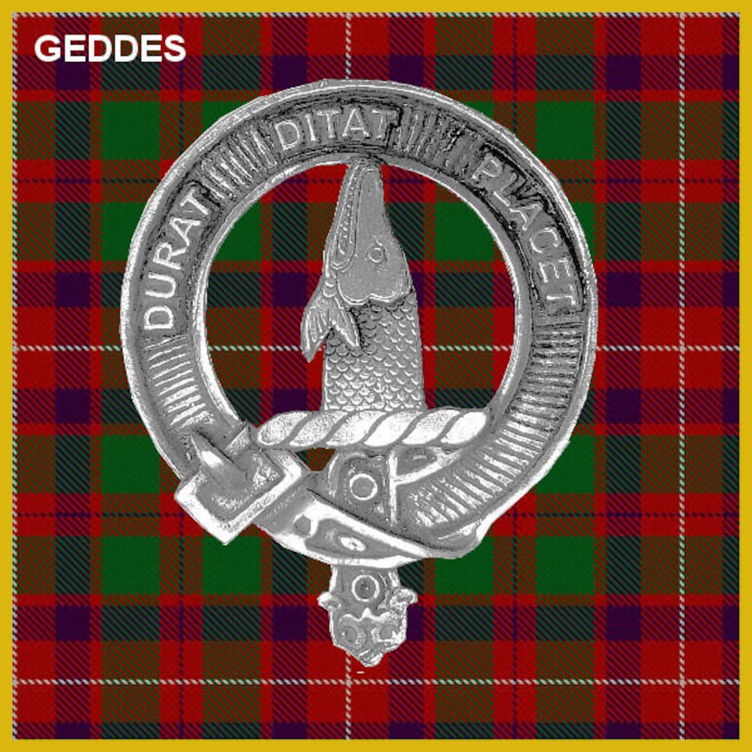 Geddes Clan Crest Scottish Cap Badge CB02 - Etsy