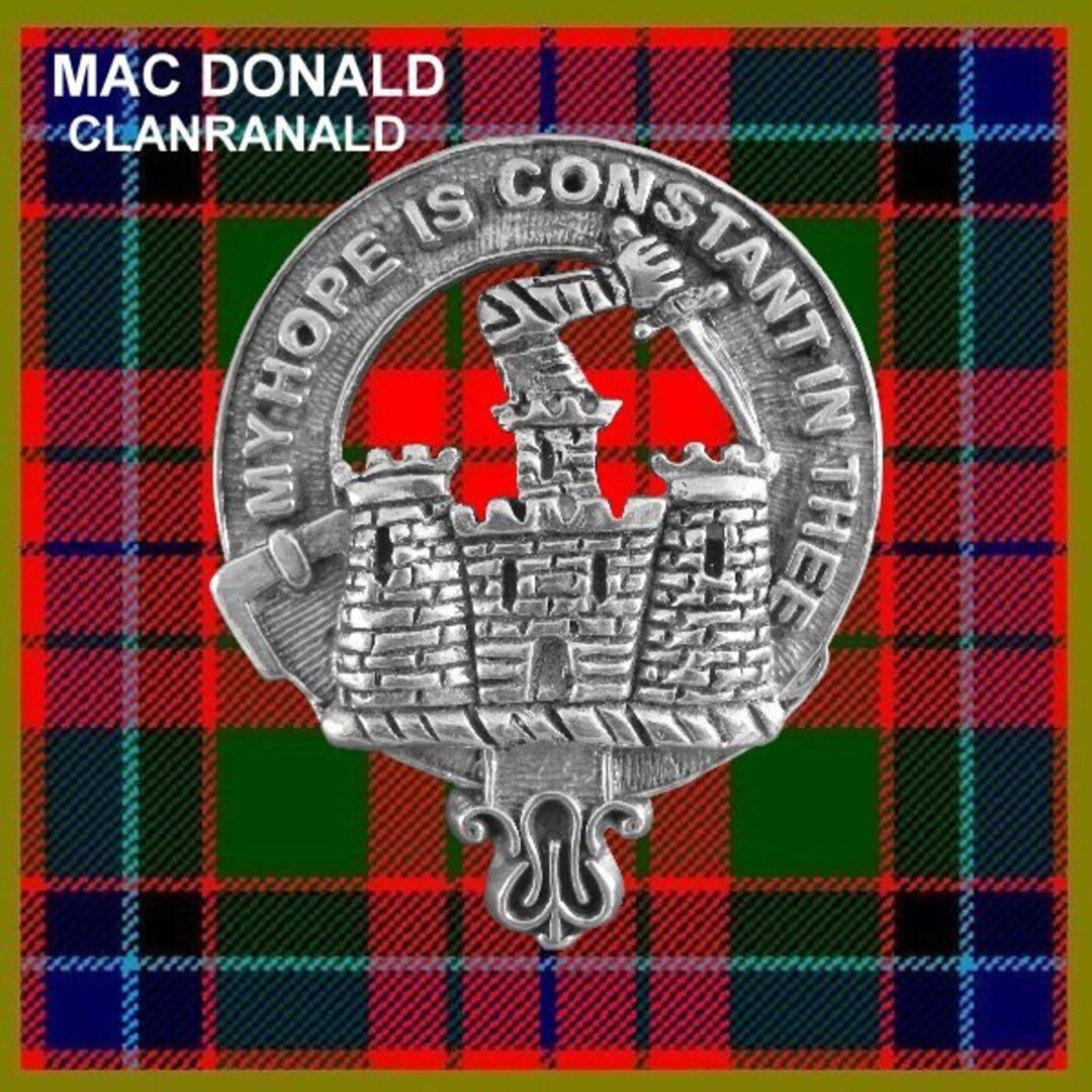 Macdonald Clanranald Clan Crest Scottish Pewter Cap Badge CB01 - Etsy
