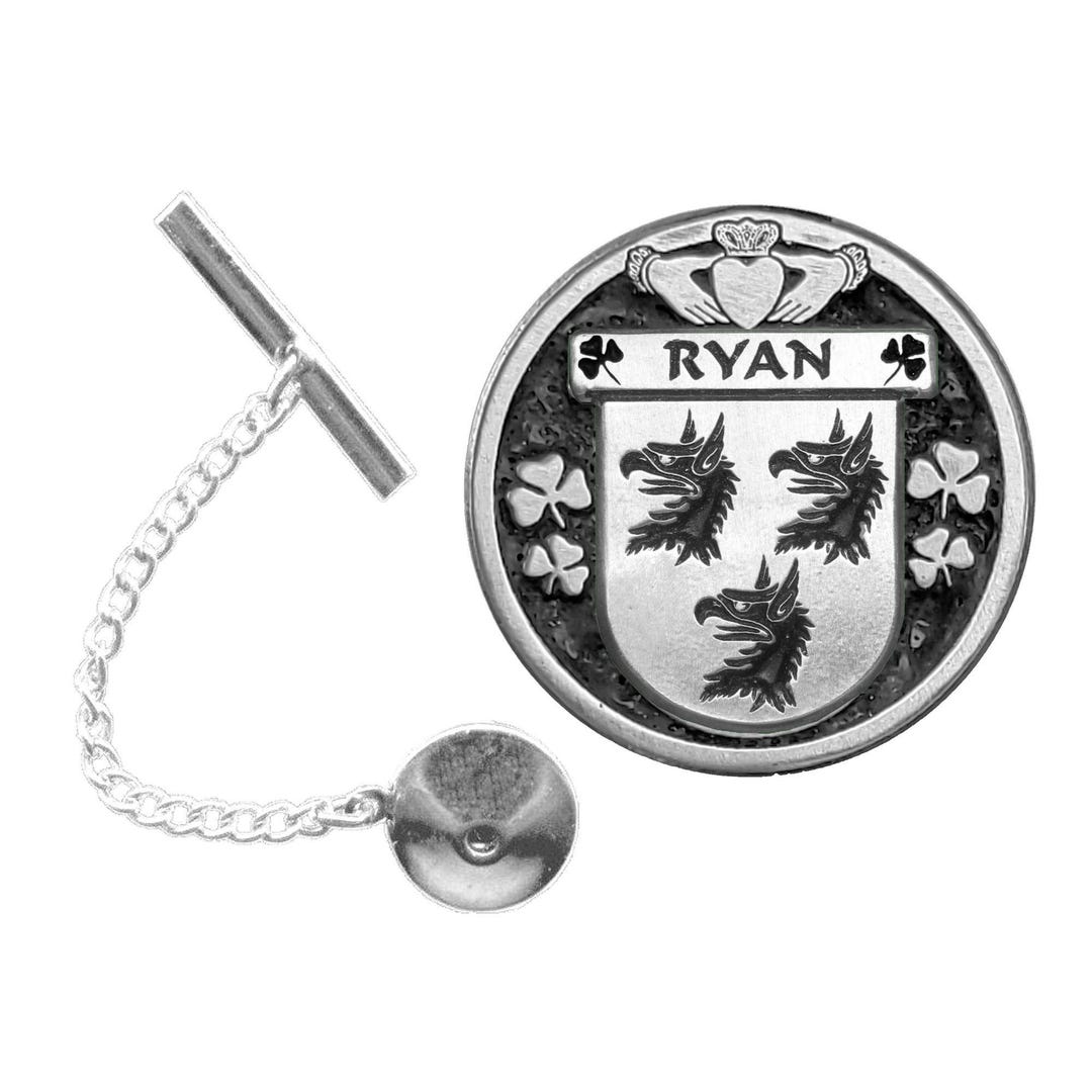 Ryan Irish Coat of Arms Disk Lapel Pin/ Tie Tack - Etsy