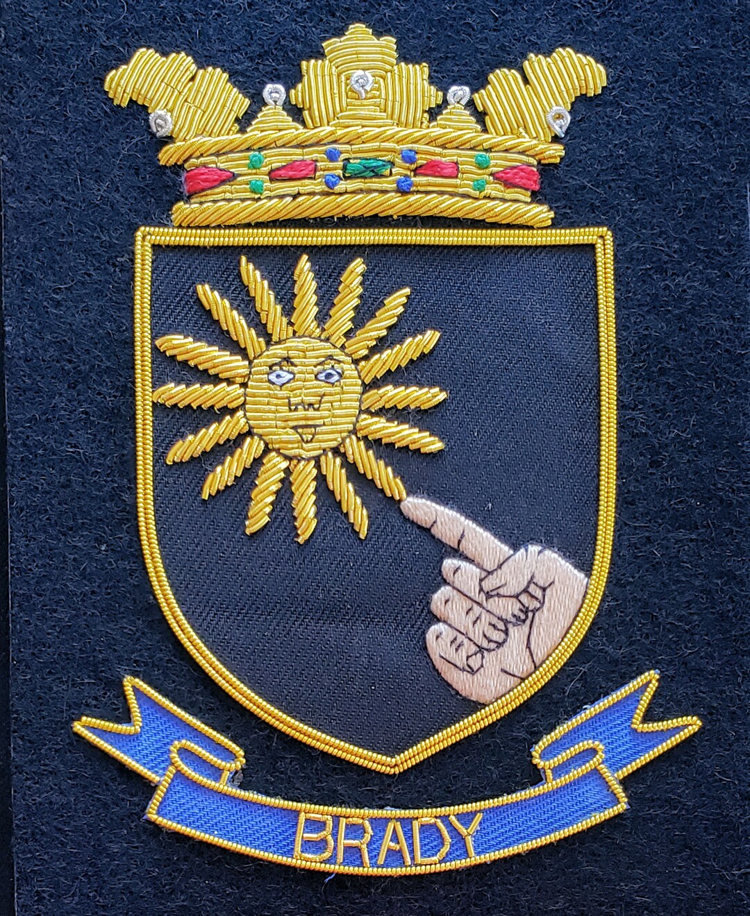 Brady Irish Coat of Arms Embroidered Crest - Etsy