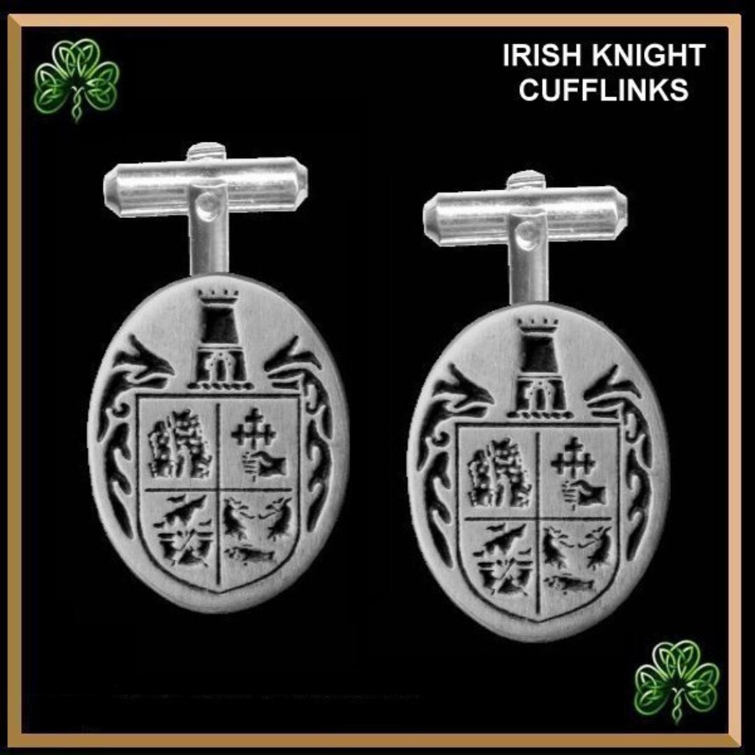 Knight Coat of Arms Cufflinks - All Names - Etsy