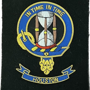 Houston Scottish Clan Embroidered Crest - Etsy