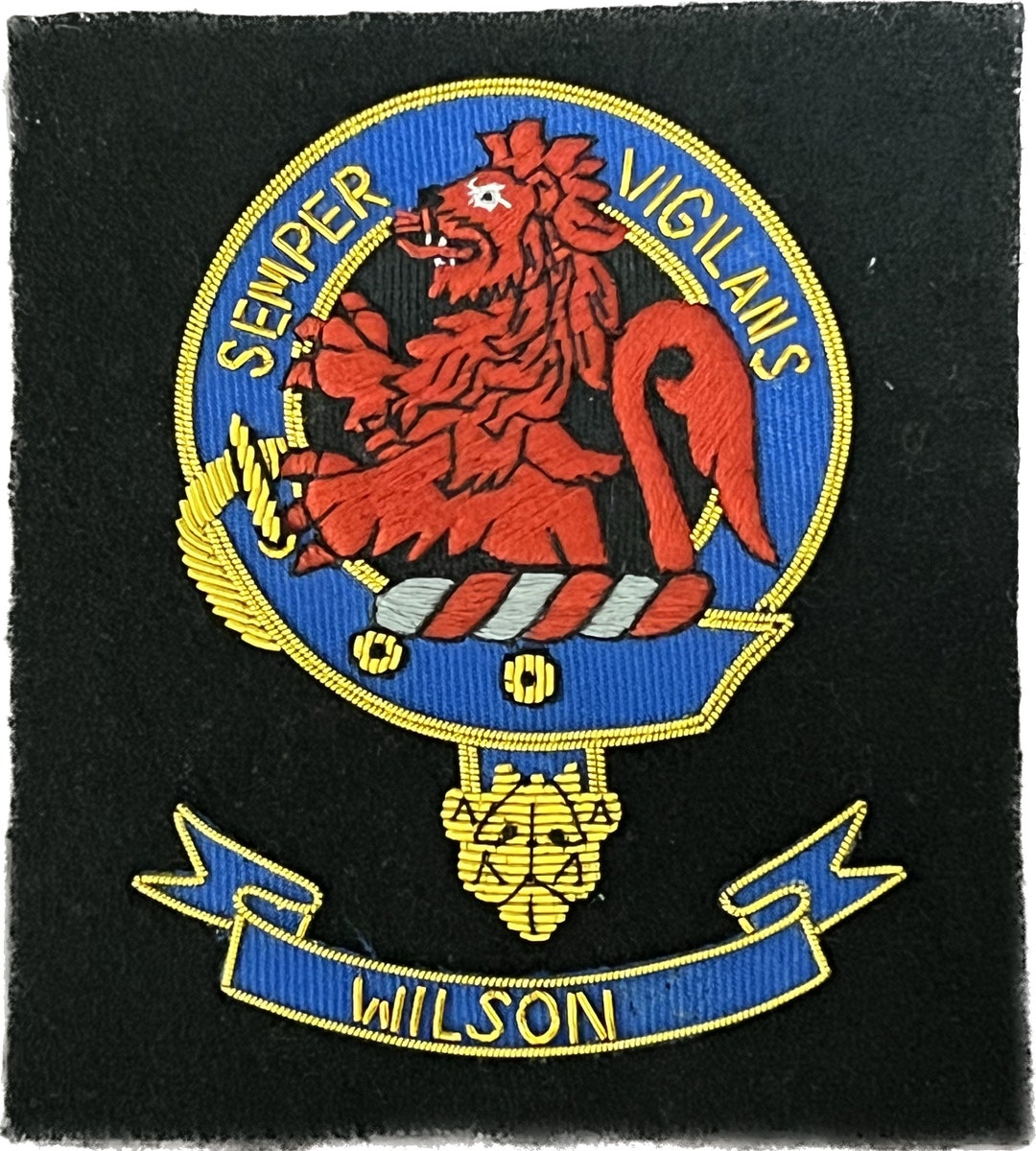 Wilson Scottish Clan Embroidered Crest - Etsy