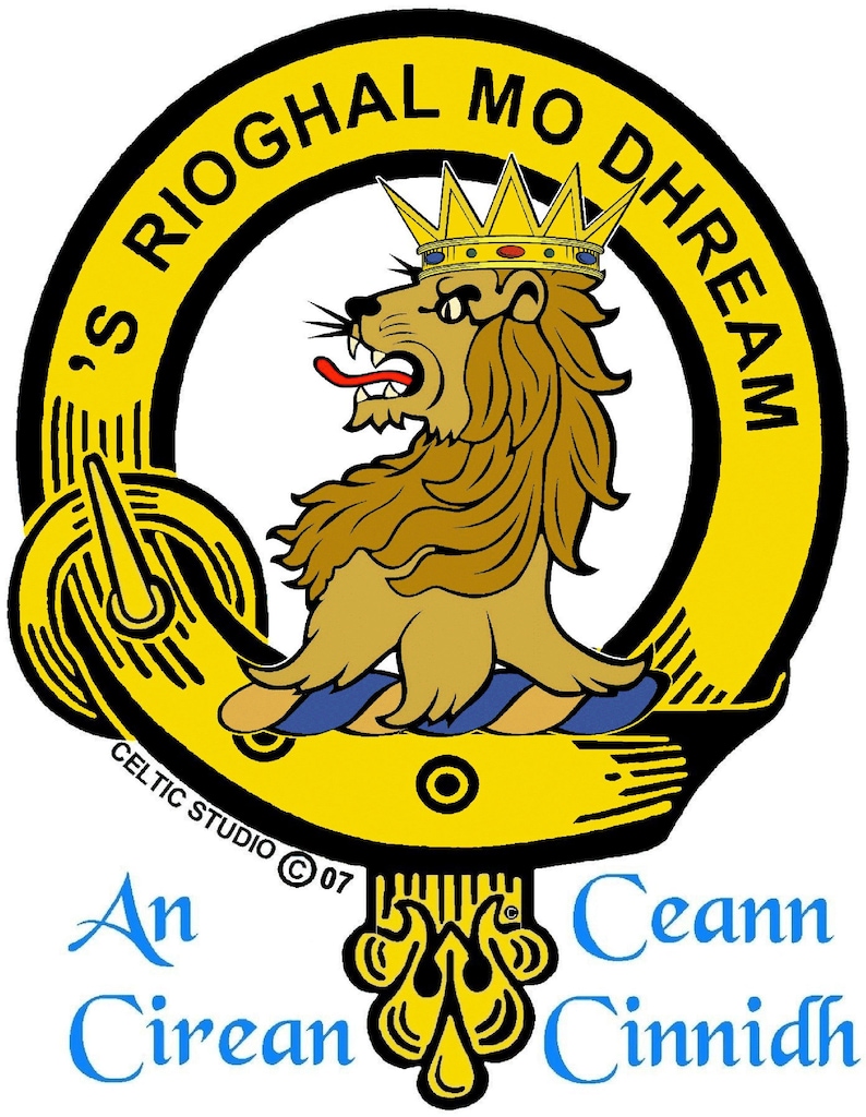 Macgregor Clan Crest Stick or Cravat Pin, Sterling Silver - Etsy