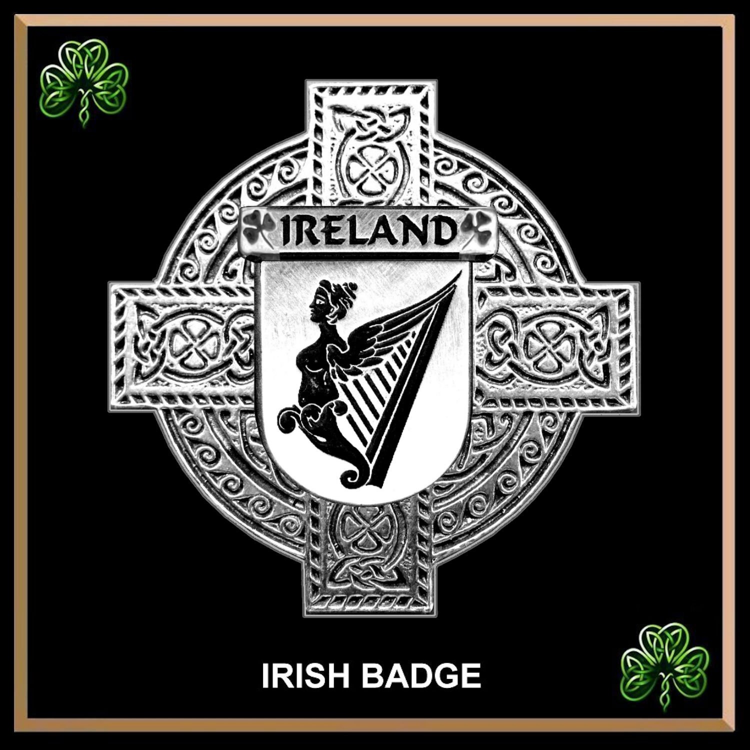 Ireland Coat of Arms Badge Pewter Harp Pin - Etsy UK
