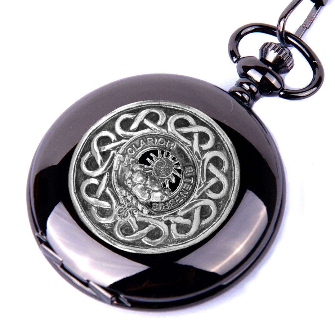 Purves Scottish Clan Crest Pocket Watch - Etsy