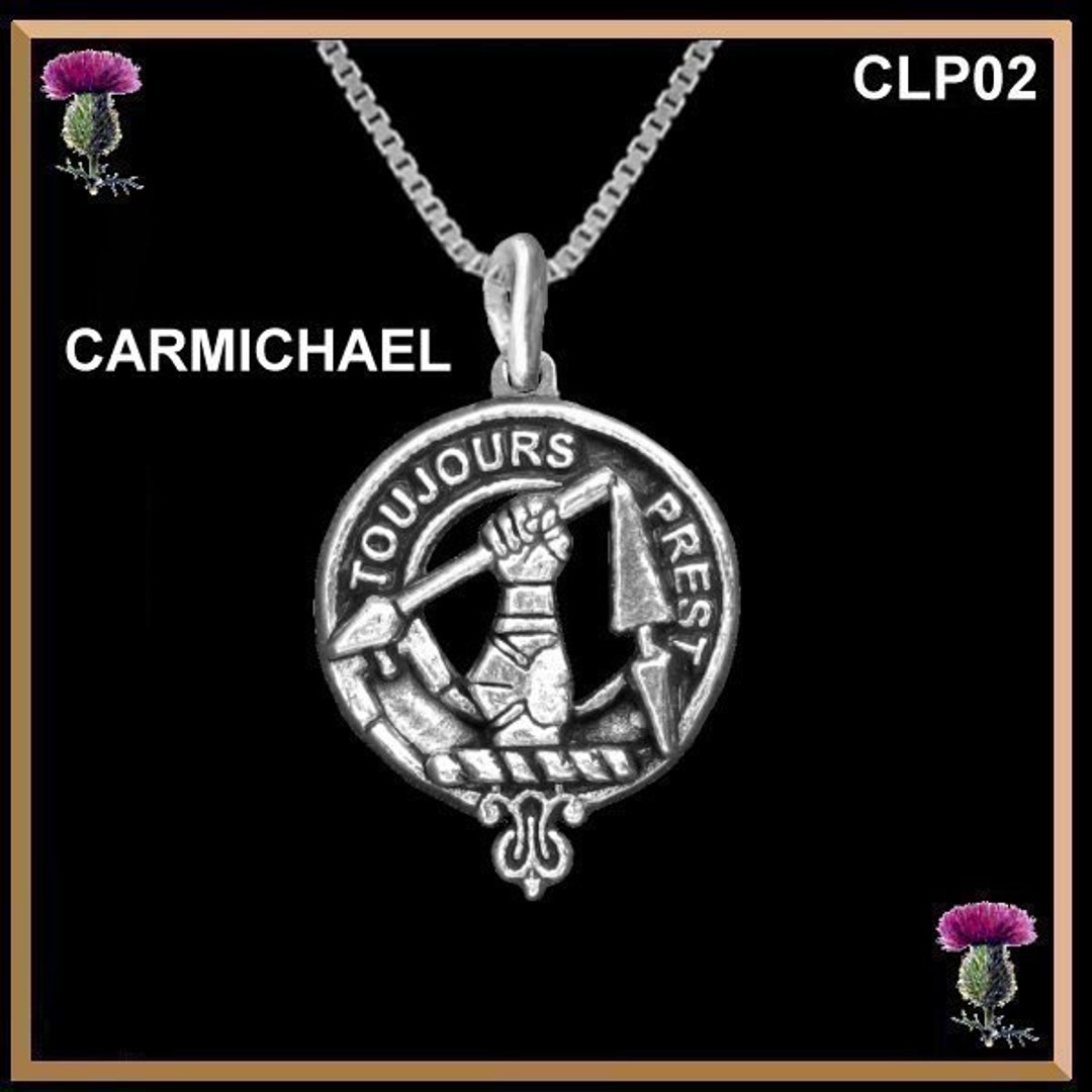 Carmichael Clan Crest Scottish Pendant CLP02 - Etsy Norway
