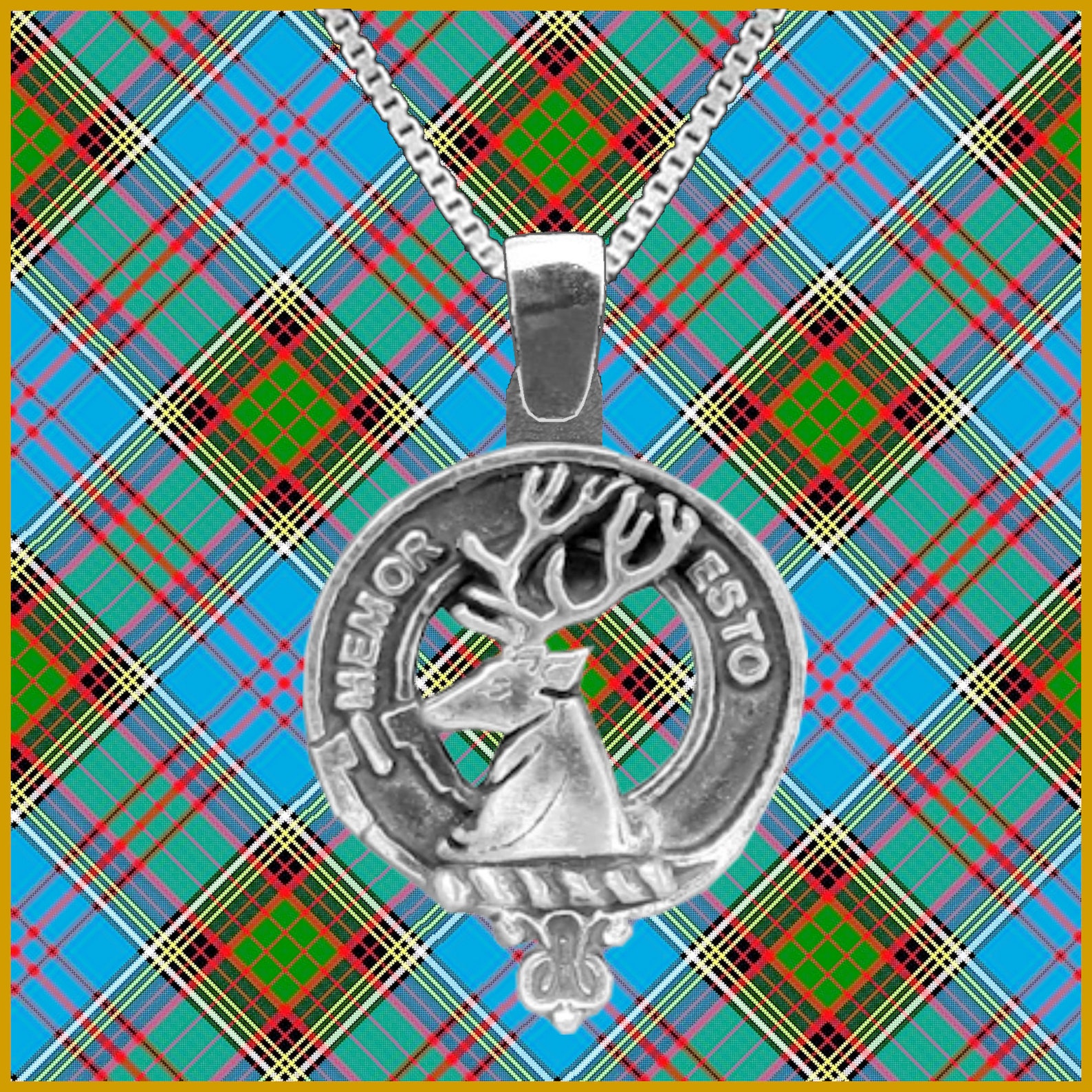 Macphail Large 1 Scottish Clan Crest Pendant Sterling - Etsy UK