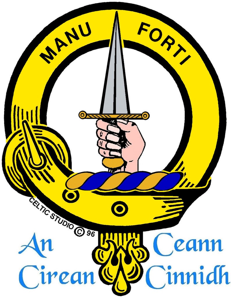 Mackay Scottish Clan Crest Ring GC100 ~ Sterling Silver and Karat Gold ...