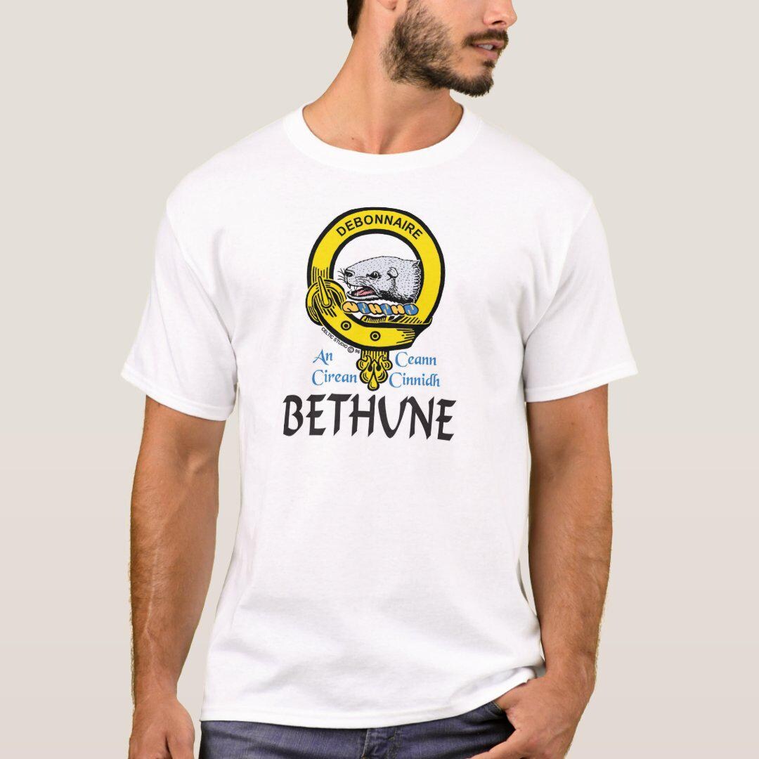 Bethune Scottish Clan Crest Full T-shirt, Family Crest Shirt - Etsy