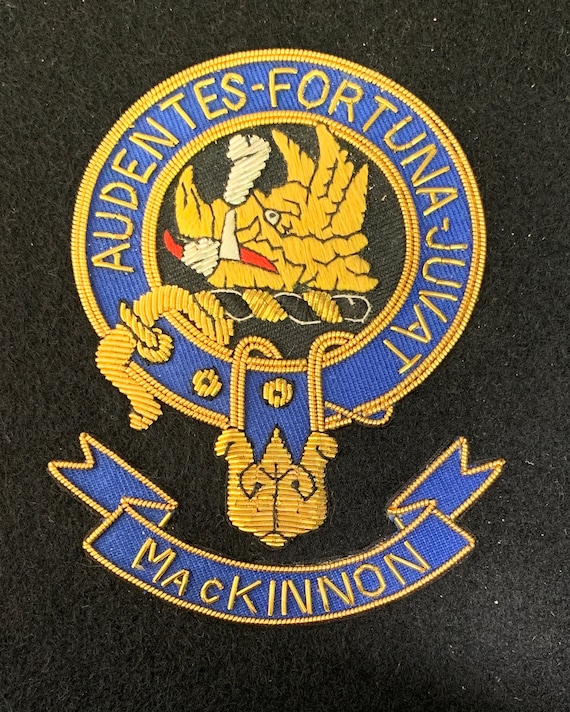 Mackinnon Scottish Clan Embroidered Crest - Etsy