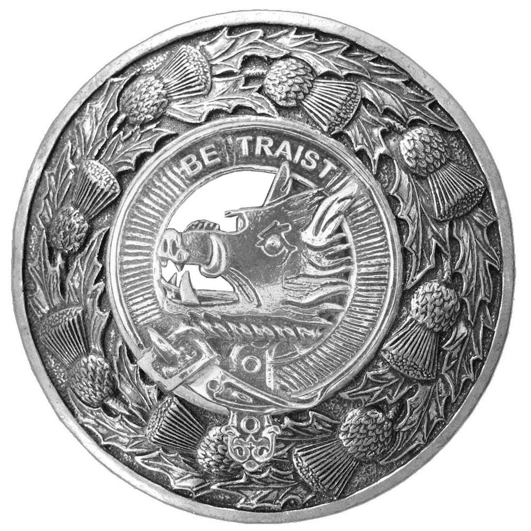 Innes Clan Badge Scottish Plaid Brooch - Etsy