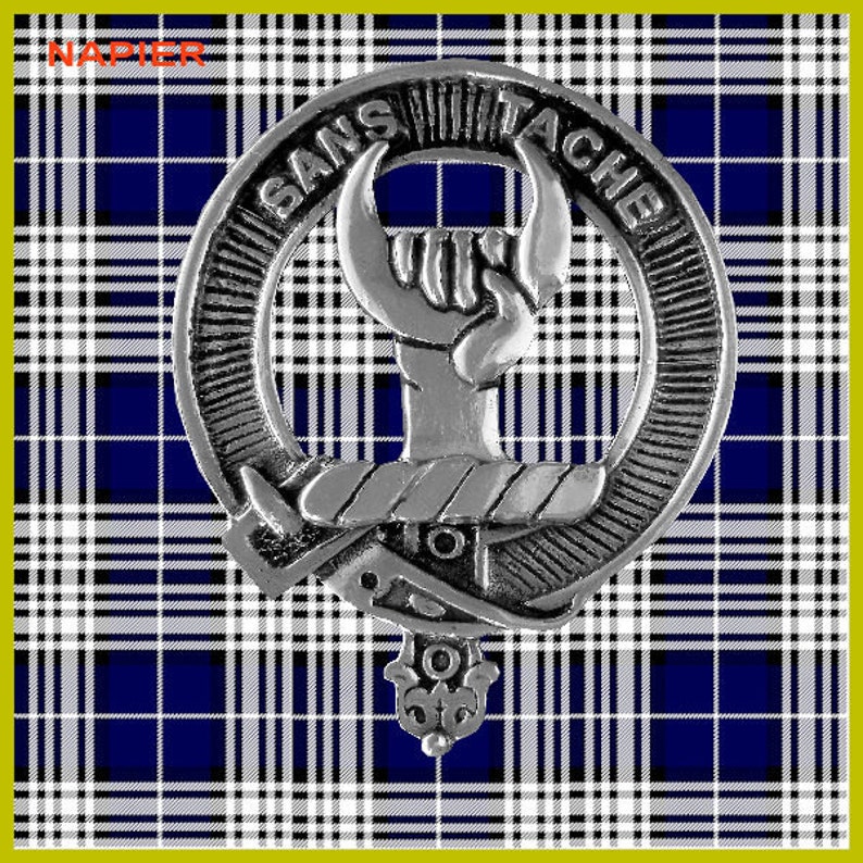 Napier Clan Crest Scottish Cap Badge CB02 - Etsy France