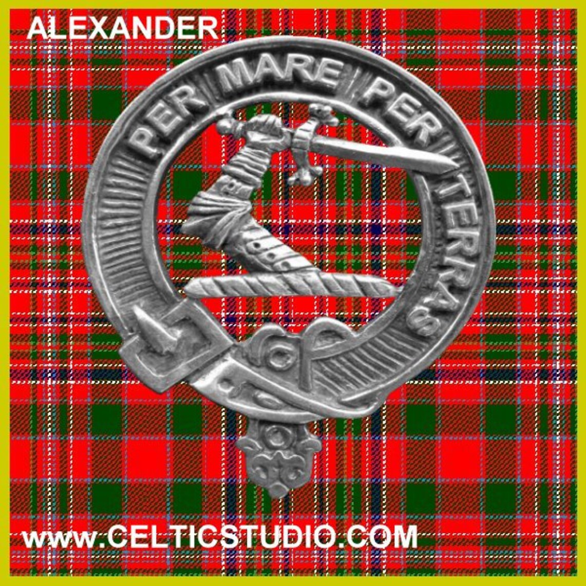 Alexander Clan Crest Scottish Cap Badge CB02 - Etsy