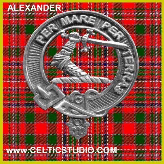 Alexander Clan Crest Scottish Cap Badge CB02 - Etsy