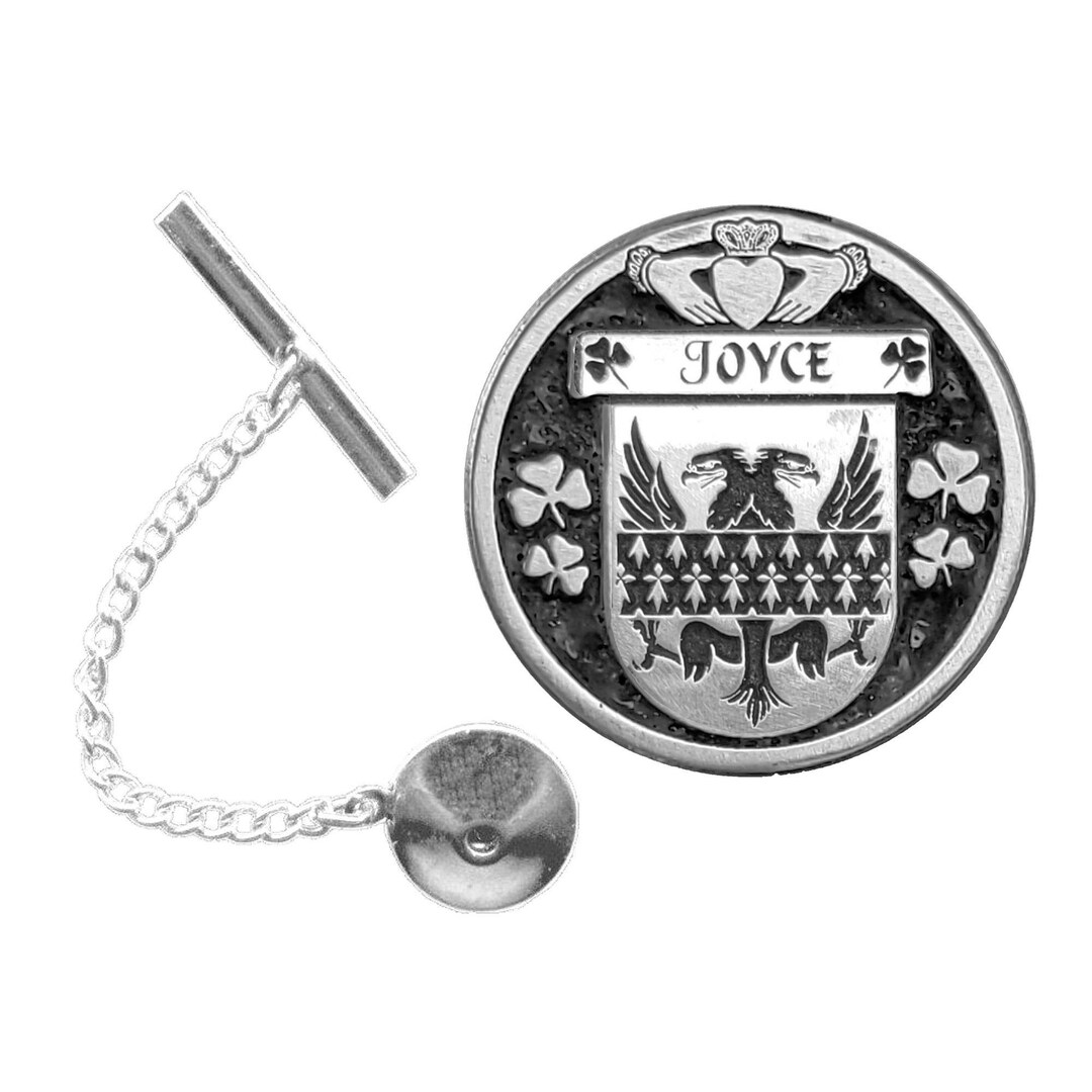 Joyce Irish Coat of Arms Disk Lapel Pin/ Tie Tack - Etsy