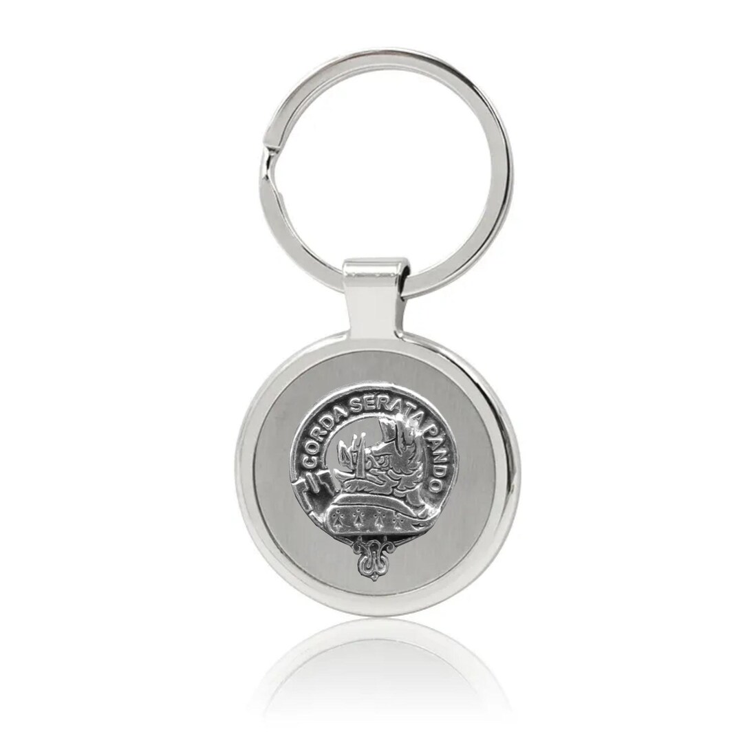 Lockhart Clan Crest Stainless Steel Key Ring - Etsy