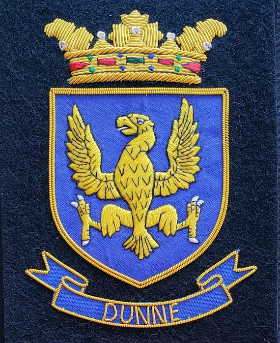 Dunn Irish Coat of Arms Embroidered Crest - Etsy