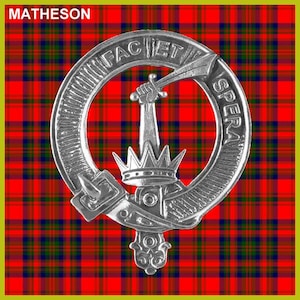 Matheson Clan Crest Scottish Cap Badge CB02 - Etsy