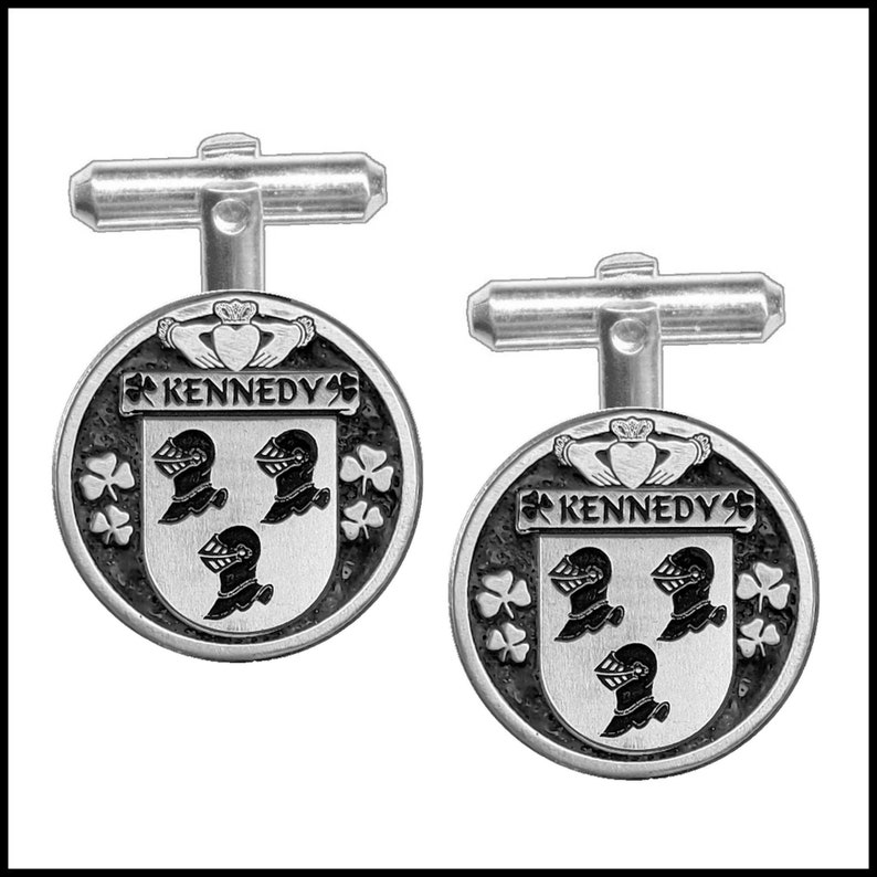 Kennedy Irish Coat of Arms Disk Cufflinks | Etsy Kennedy Irish Coat of Arms Disk Cufflinks | Etsy