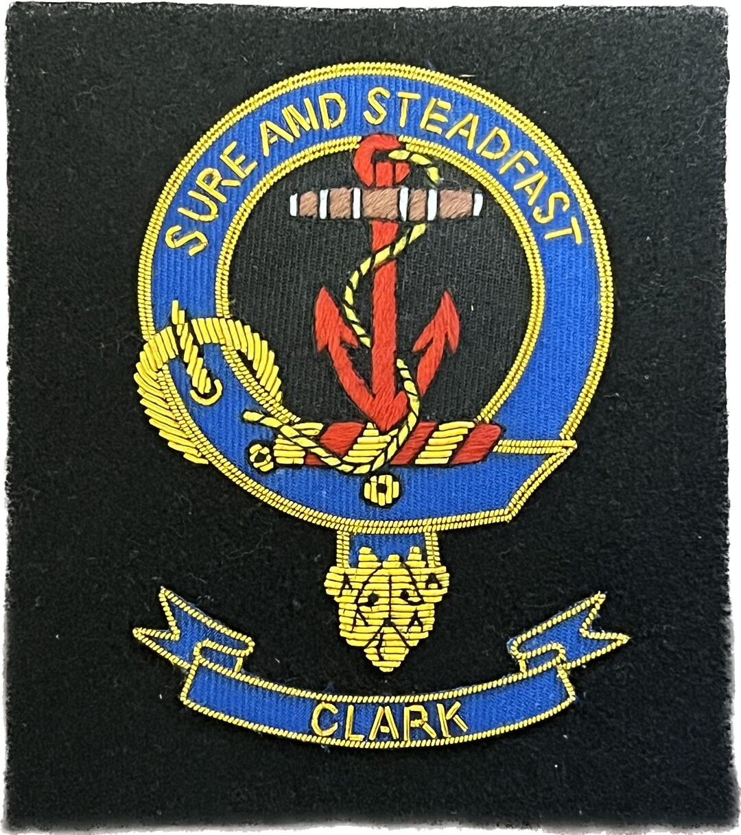 Clark Scottish Clan Embroidered Crest - Etsy